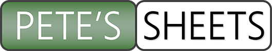 Pete's Sheets – Spreadsheets That Improve Quality Of Life